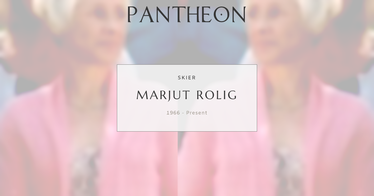 Marjut Rolig Biography | Pantheon