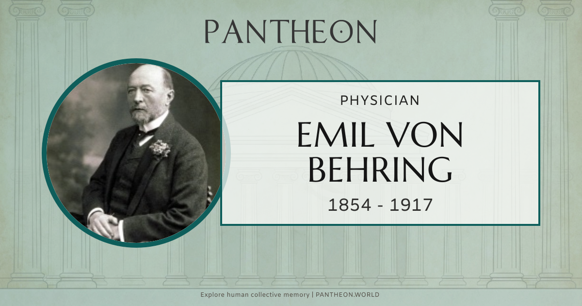 Emil von Behring Biography | Pantheon