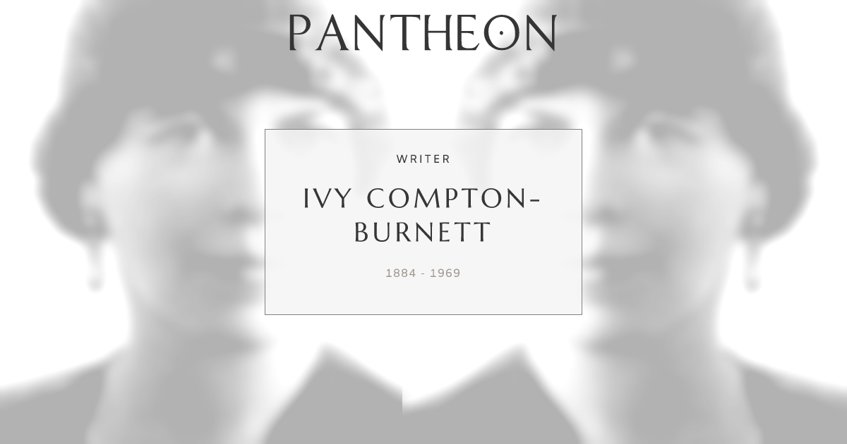 Ivy Compton-Burnett Biography | Pantheon