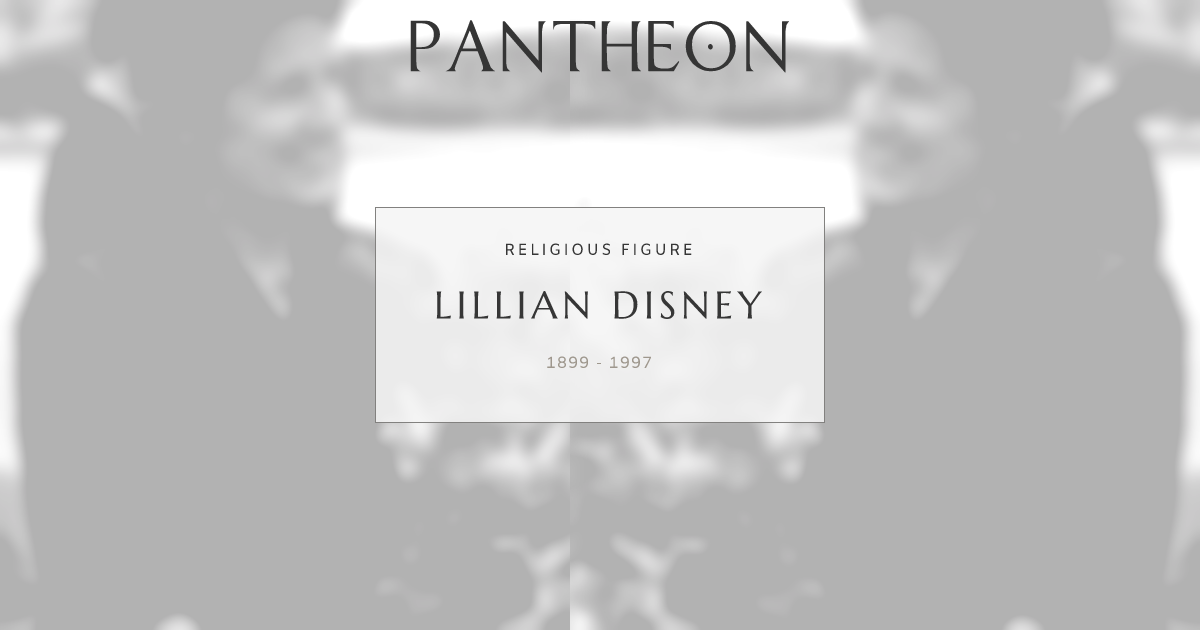 Lillian Disney Biography | Pantheon