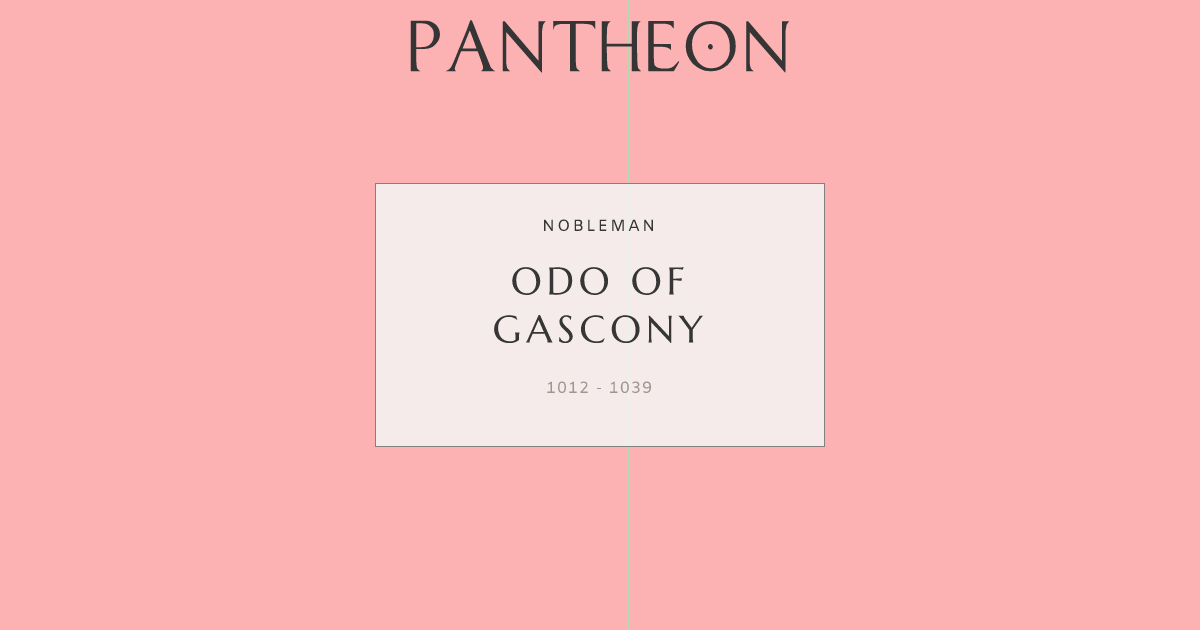 Odo of Gascony Biography | Pantheon