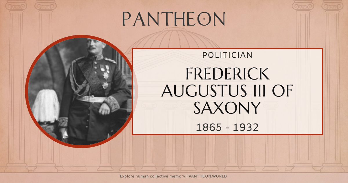 Frederick Augustus III of Saxony Biography | Pantheon