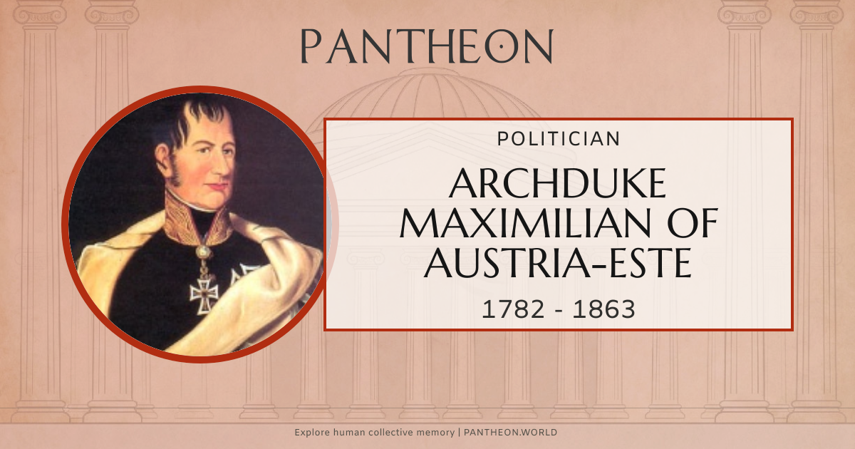 Archduke Maximilian of Austria-Este Biography | Pantheon