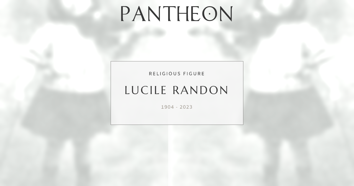 Lucile Randon Biography | Pantheon