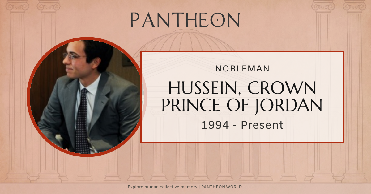 Hussein, Crown Prince of Jordan Biography | Pantheon