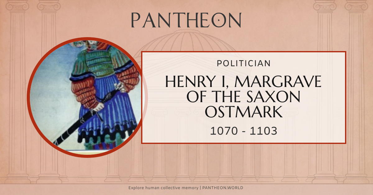 Henry I, Margrave of the Saxon Ostmark Biography | Pantheon