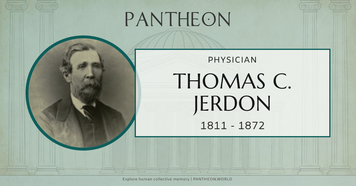 Thomas C. Jerdon Biography | Pantheon