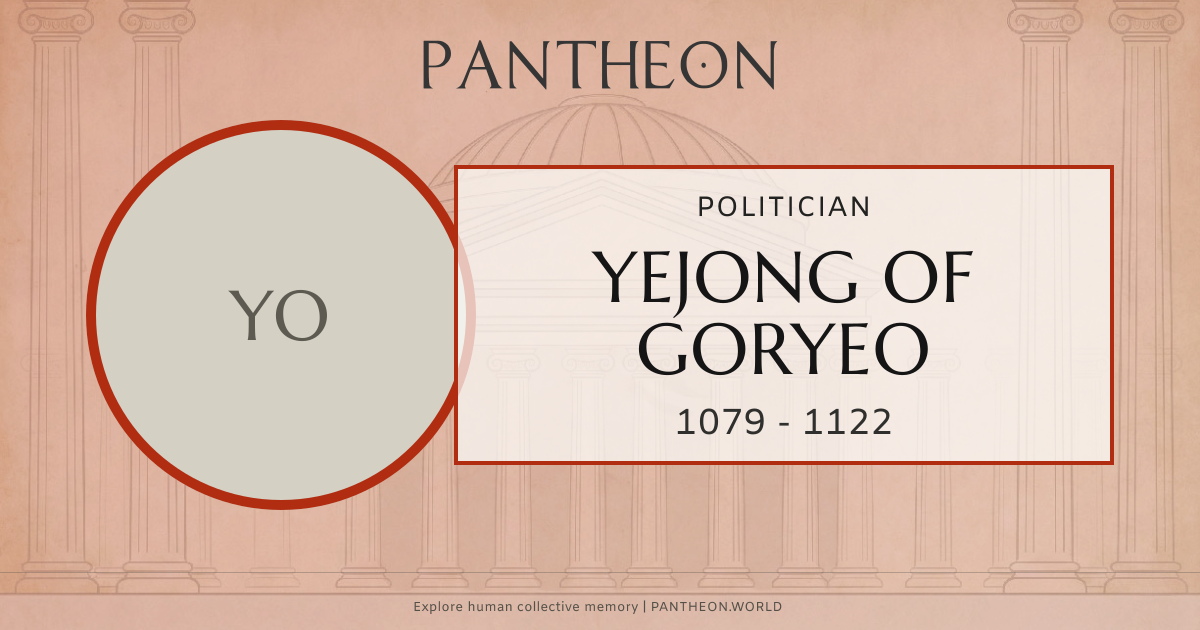 Yejong of Goryeo Biography | Pantheon