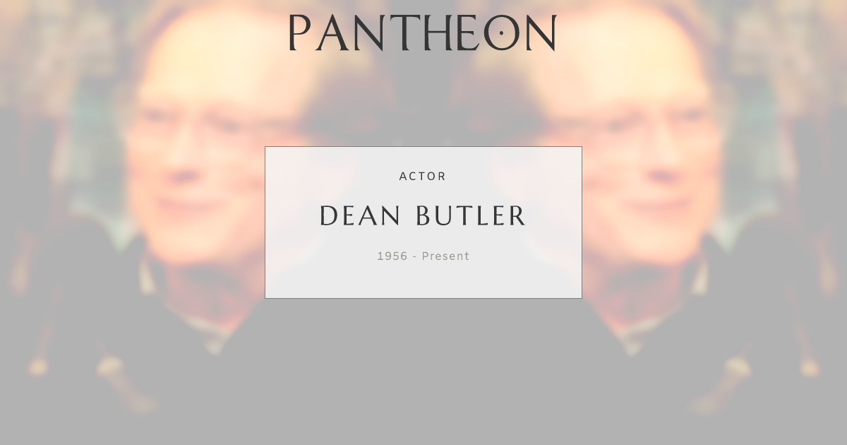 Dean Butler Biography | Pantheon