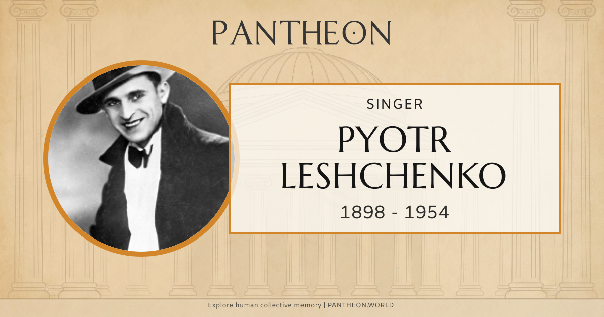 Pyotr Leshchenko Biography | Pantheon
