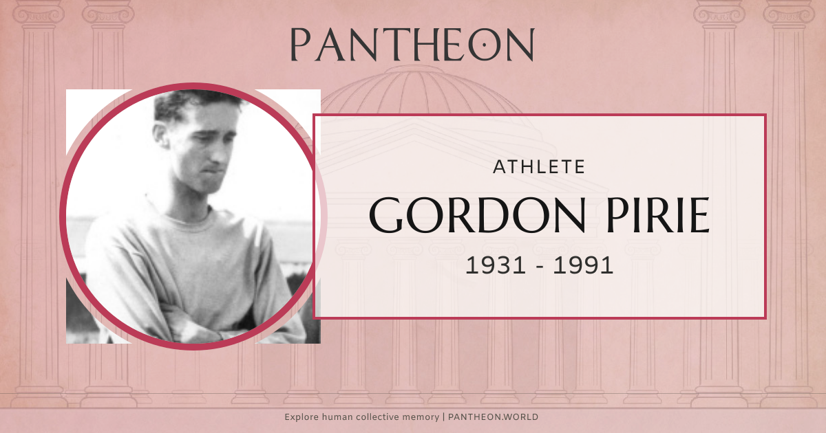 Gordon Pirie Biography | Pantheon