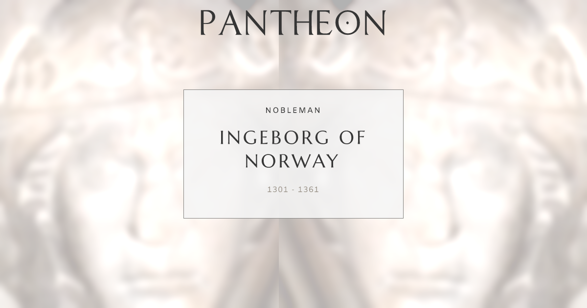 Ingeborg of Norway Biography | Pantheon