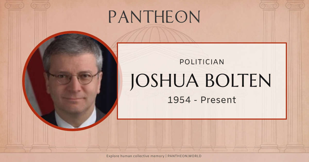 Joshua Bolten Biography | Pantheon