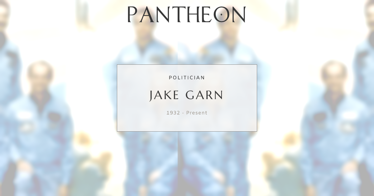 Jake Garn Biography | Pantheon