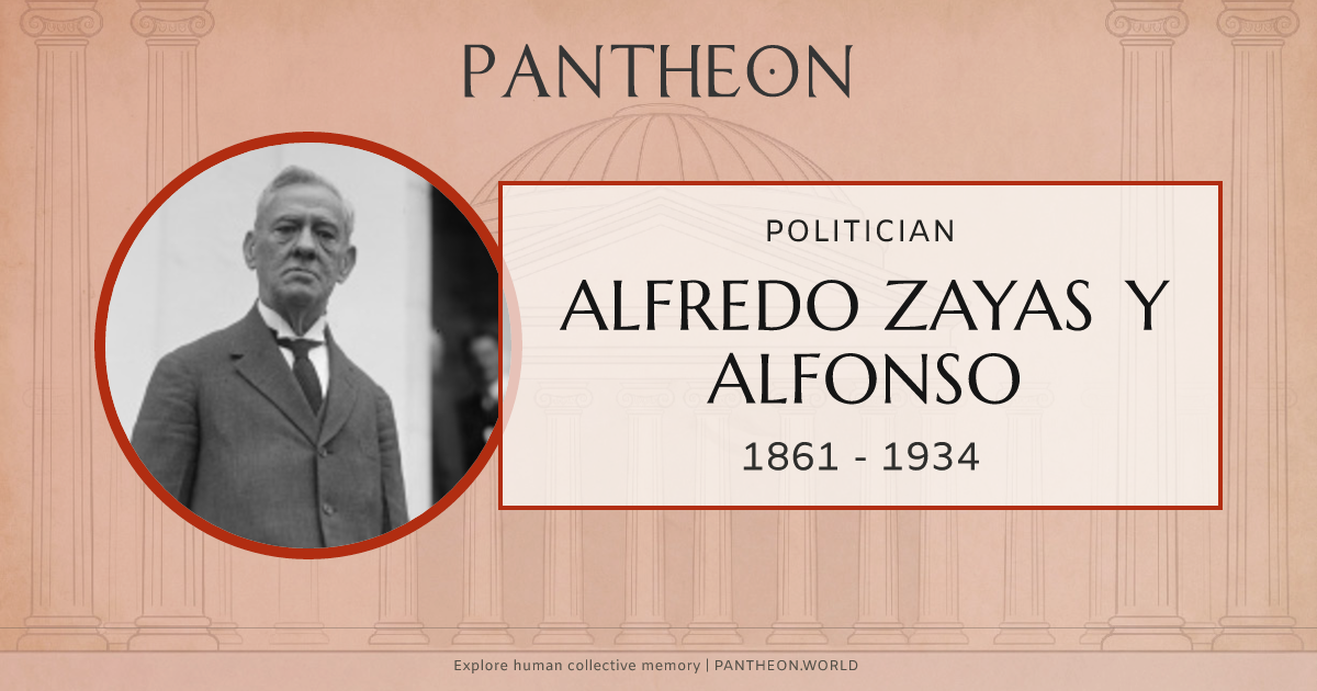 Alfredo Zayas y Alfonso Biography | Pantheon