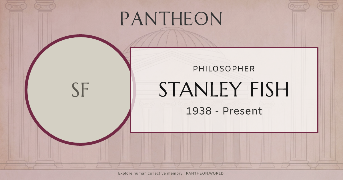 Stanley Fish Biography | Pantheon