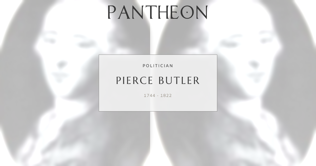 Pierce Butler Biography | Pantheon