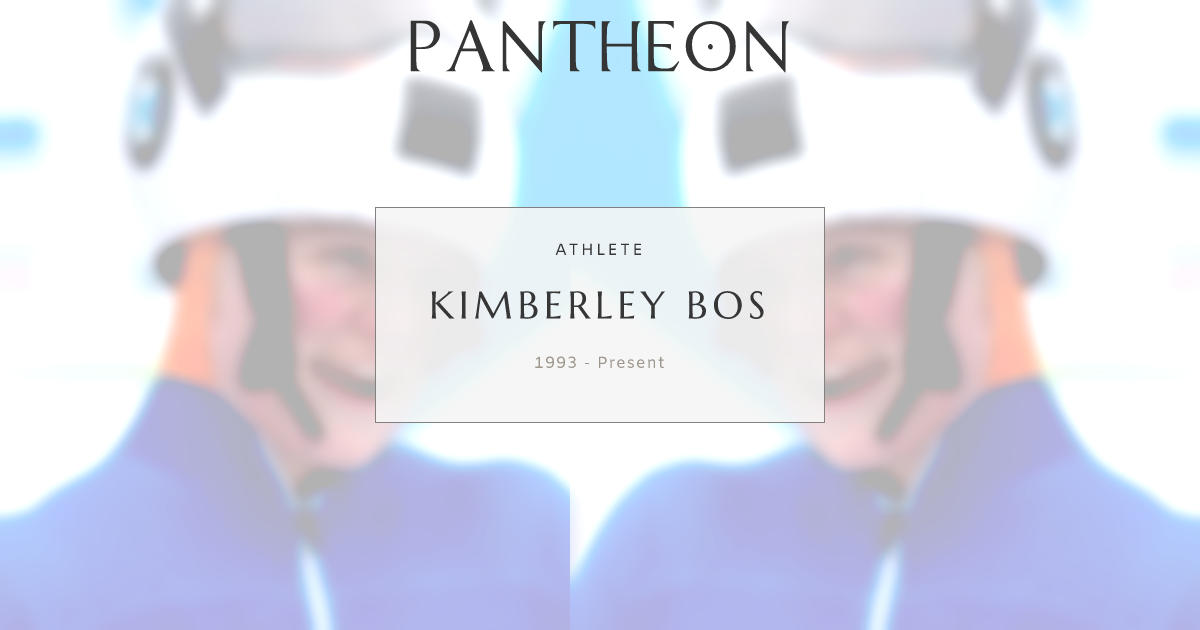 Kimberley Bos Biography | Pantheon