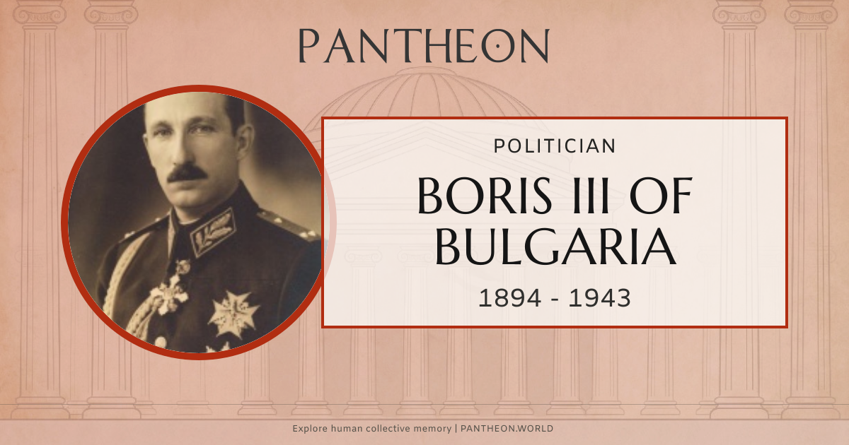 Boris III of Bulgaria Biography | Pantheon