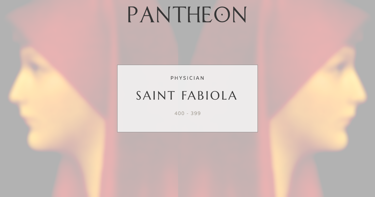 Saint Fabiola Biography | Pantheon