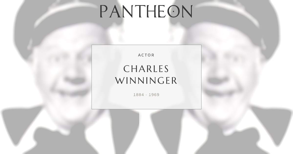 Charles Winninger Biography | Pantheon