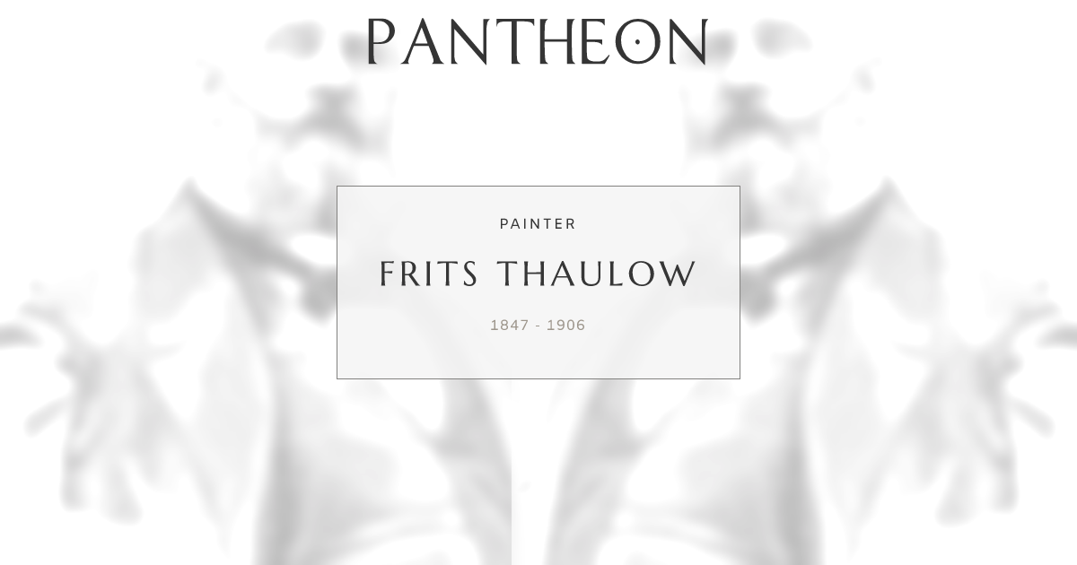 Frits Thaulow Biography | Pantheon