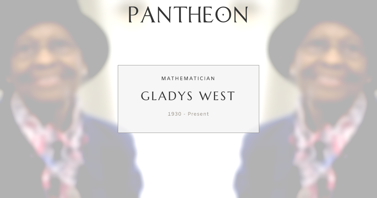 Gladys West Biography | Pantheon