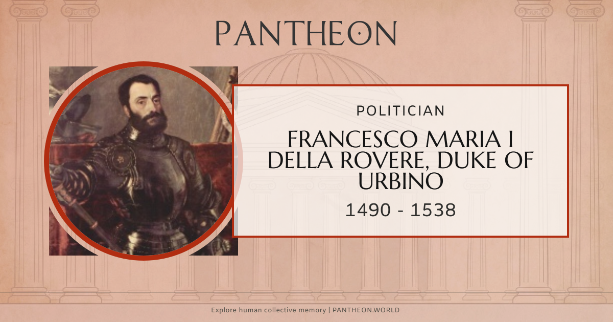 Francesco Maria I della Rovere, Duke of Urbino Biography | Pantheon