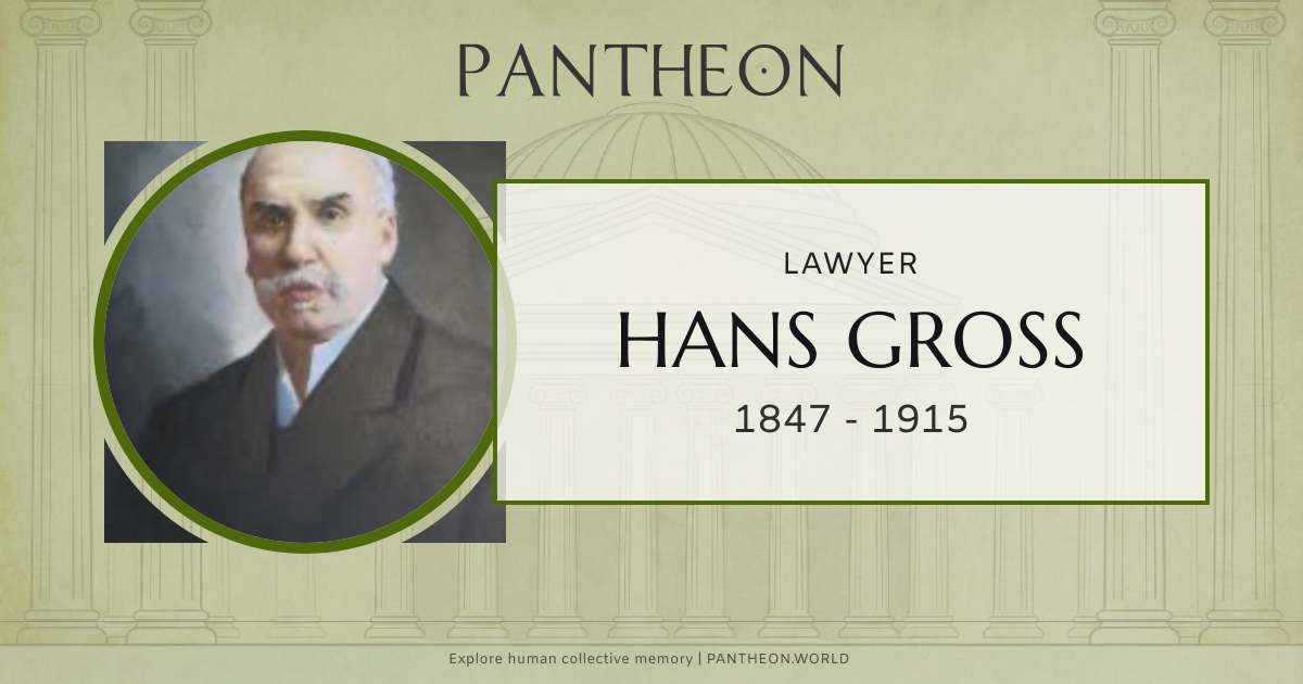 Hans Gross Biography | Pantheon