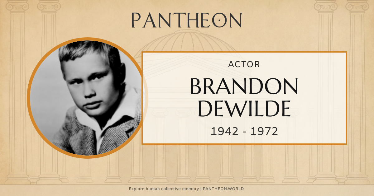 Brandon deWilde Biography | Pantheon
