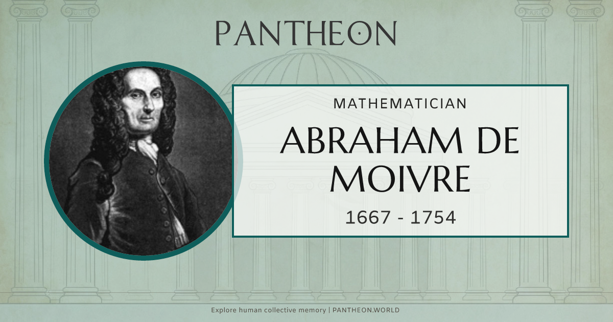 Abraham de Moivre Biography | Pantheon