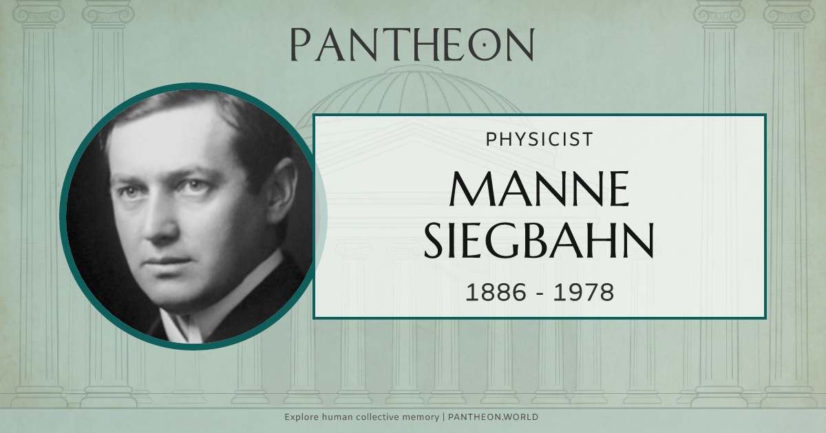Manne Siegbahn Biography | Pantheon