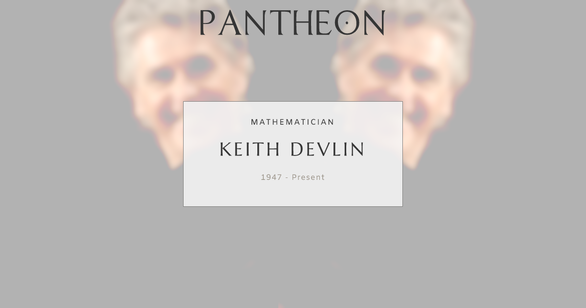 Keith Devlin Biography | Pantheon
