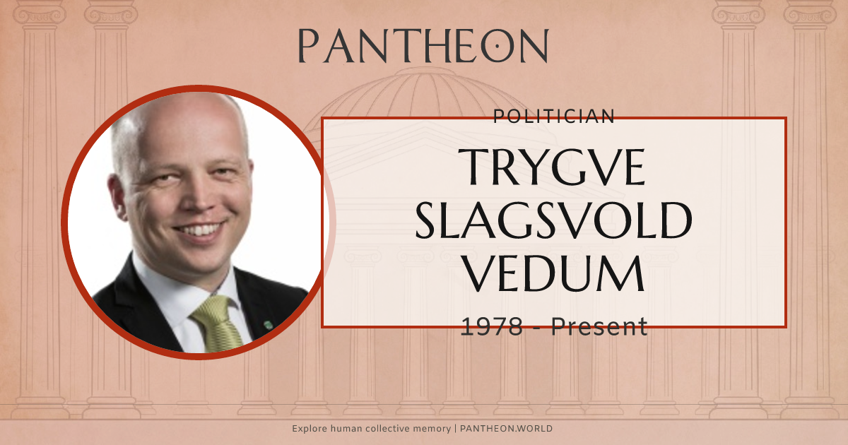 Trygve Slagsvold Vedum Biography | Pantheon
