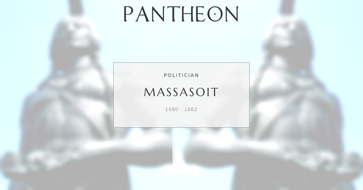 Massasoit Biography | Pantheon