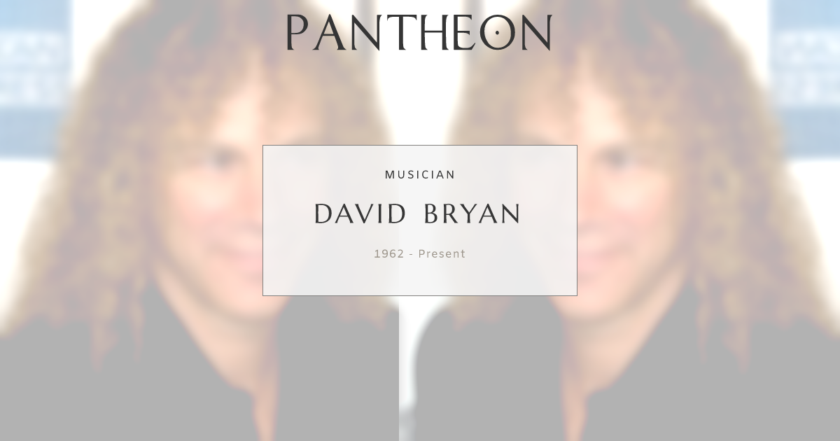David Bryan Biography | Pantheon