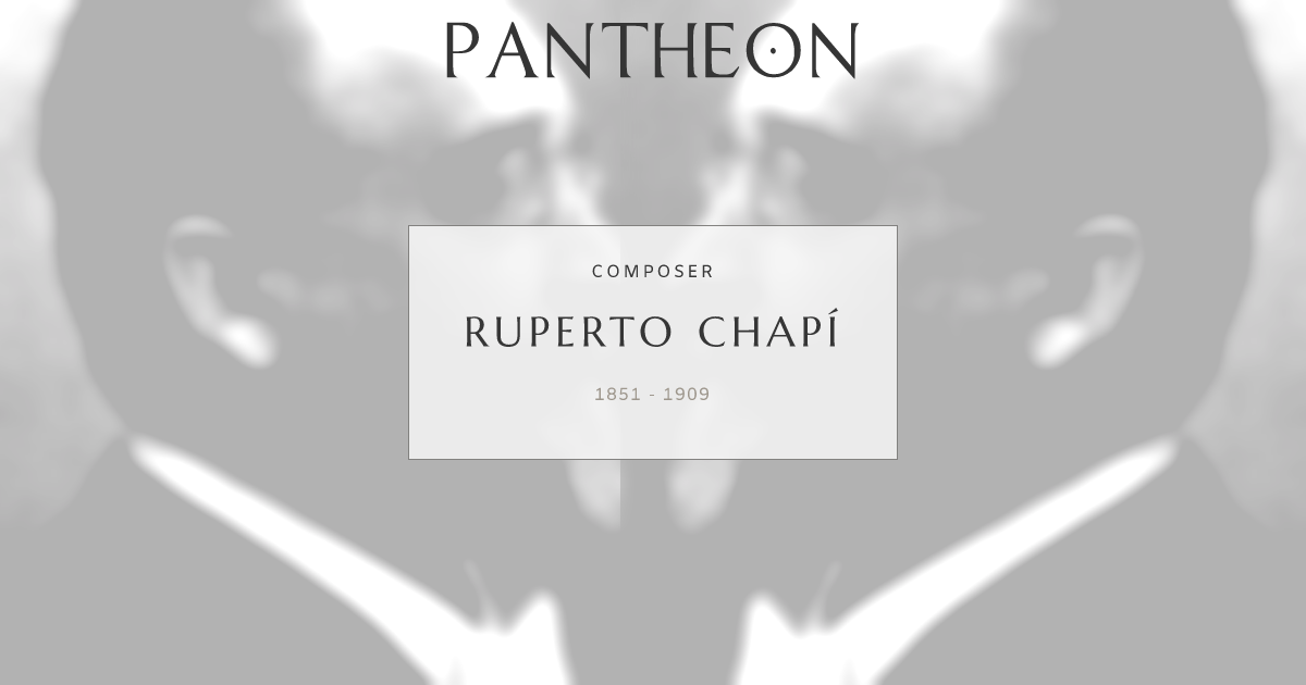 Ruperto Chapí Biography | Pantheon