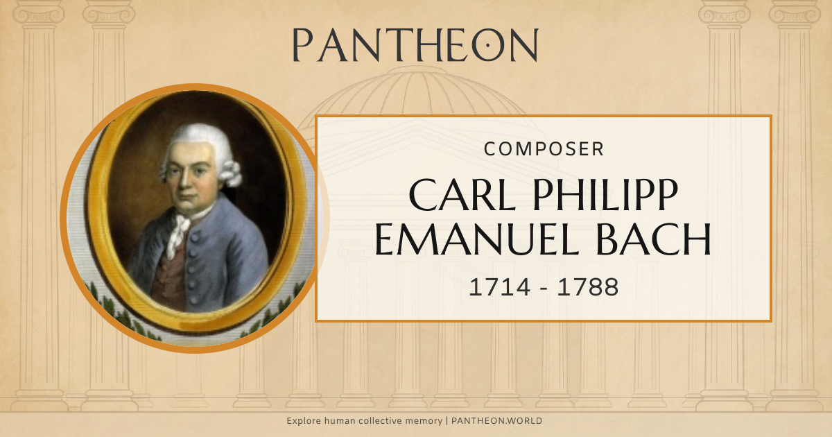 Carl Philipp Emanuel Bach Biography | Pantheon