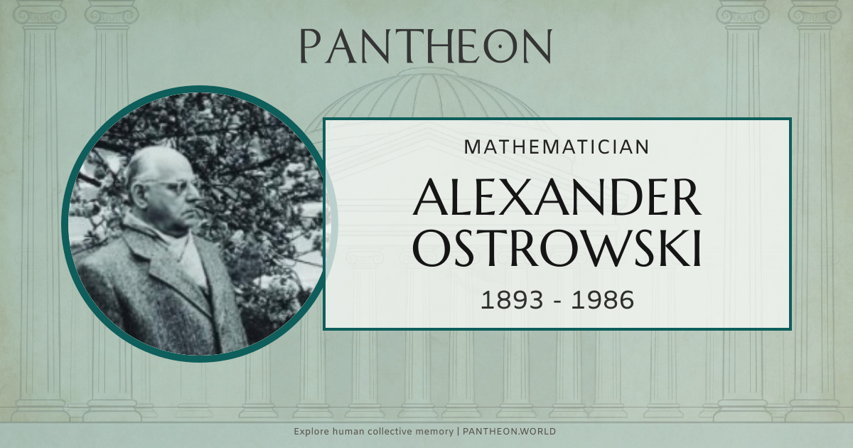 Alexander Ostrowski Biography | Pantheon