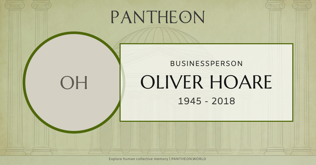 Oliver Hoare Biography | Pantheon