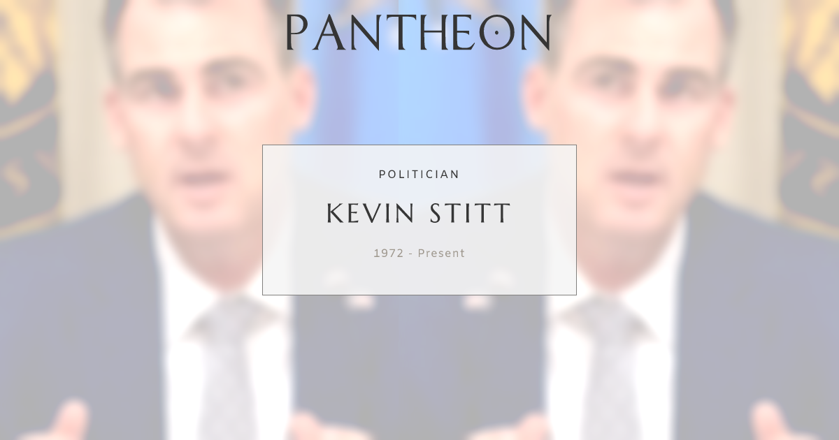 Kevin Stitt Biography | Pantheon