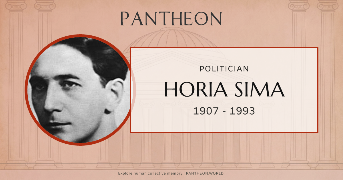 Horia Sima Biography | Pantheon