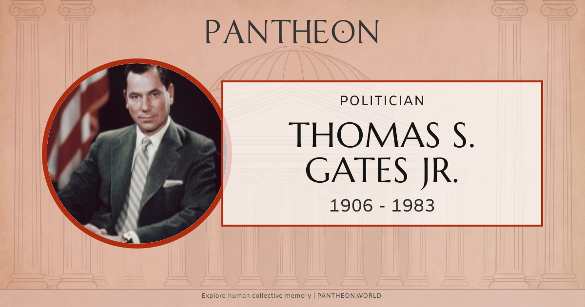 Thomas S. Gates Jr. Biography | Pantheon