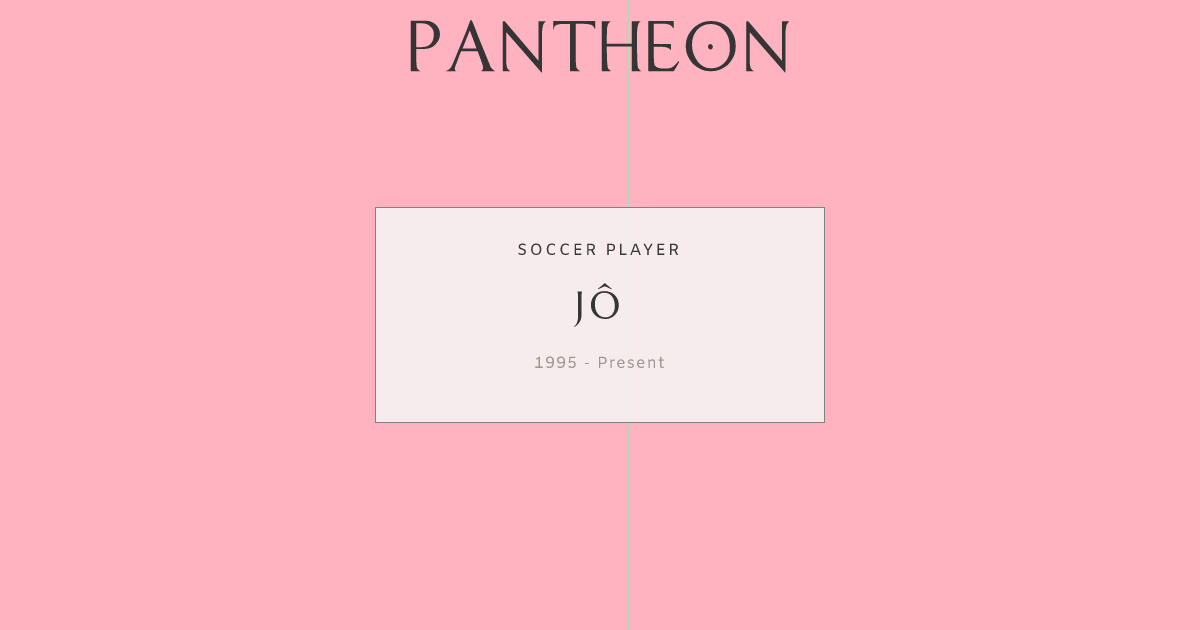 Jô Biography | Pantheon