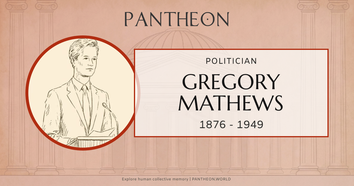 Gregory Mathews Biography | Pantheon