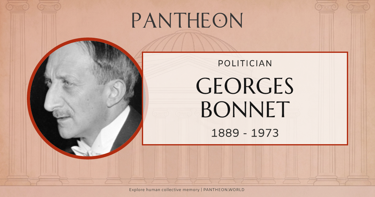 Georges Bonnet Biography | Pantheon