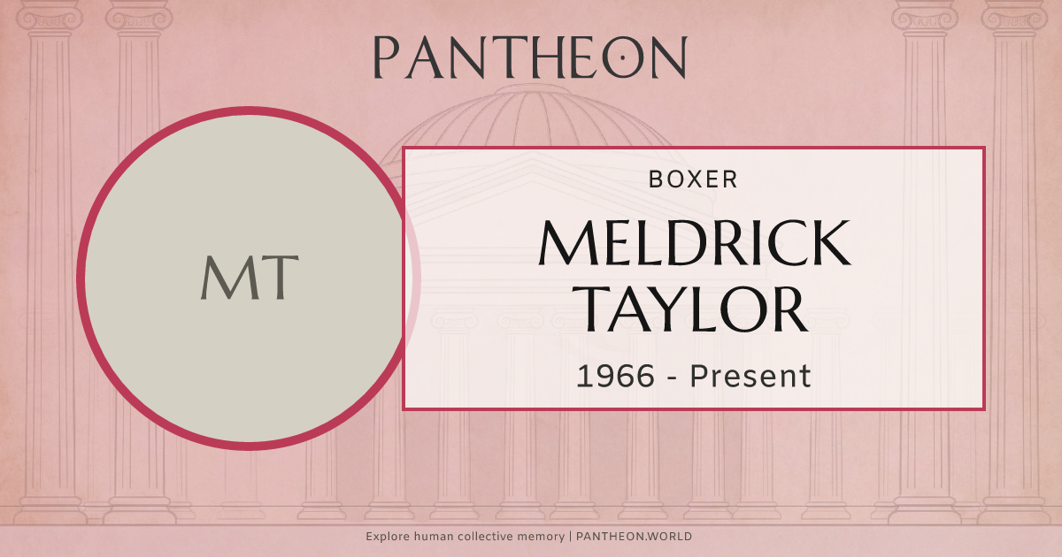 Meldrick Taylor Biography | Pantheon