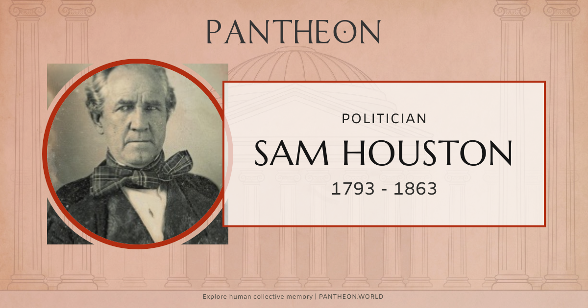Sam Houston Biography | Pantheon