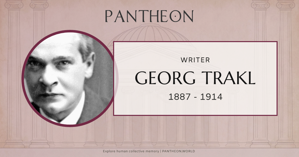 Georg Trakl Biography | Pantheon