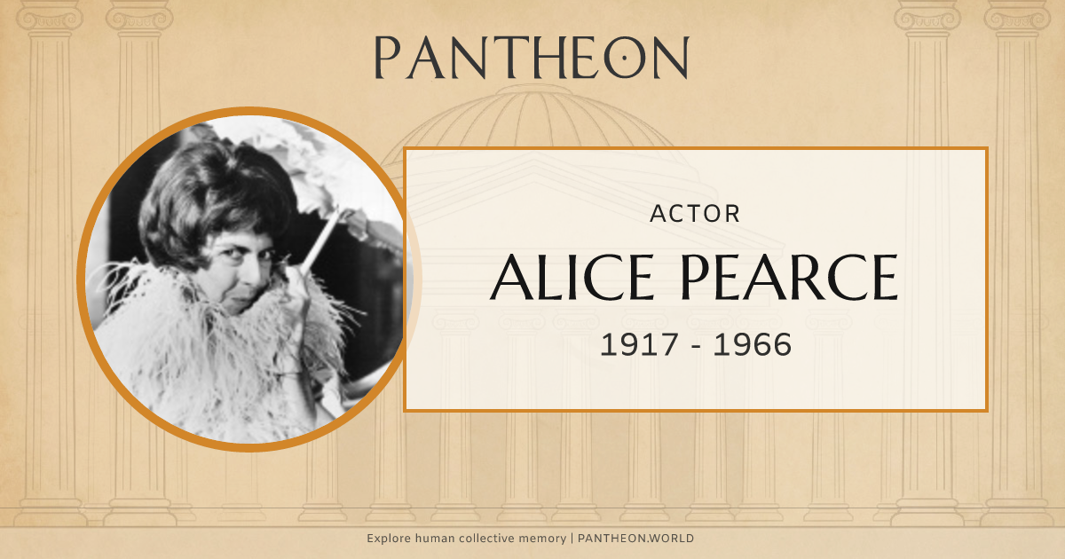 Alice Pearce Biography | Pantheon